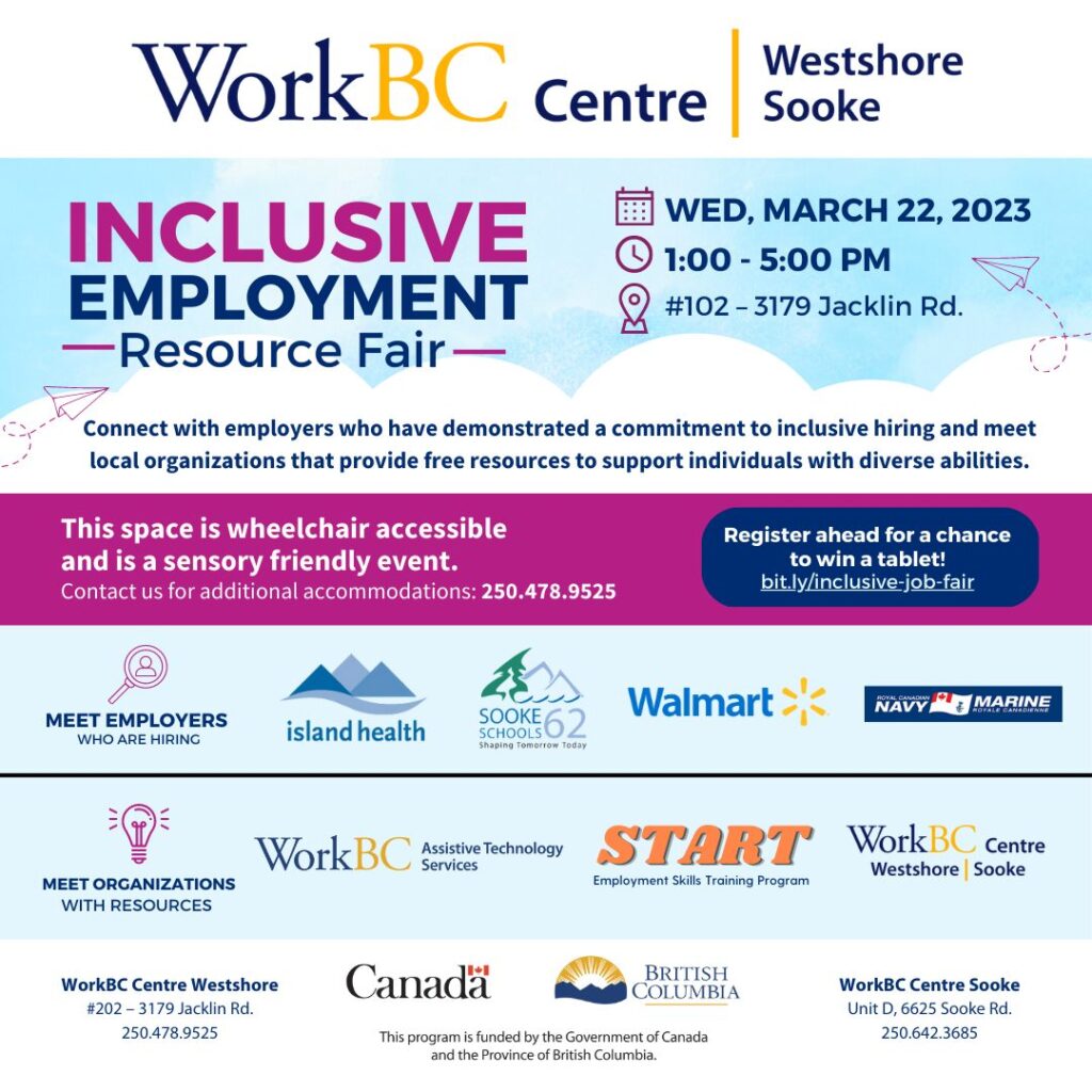 Inclusive Employment Resource Fair - Neil Squire Society