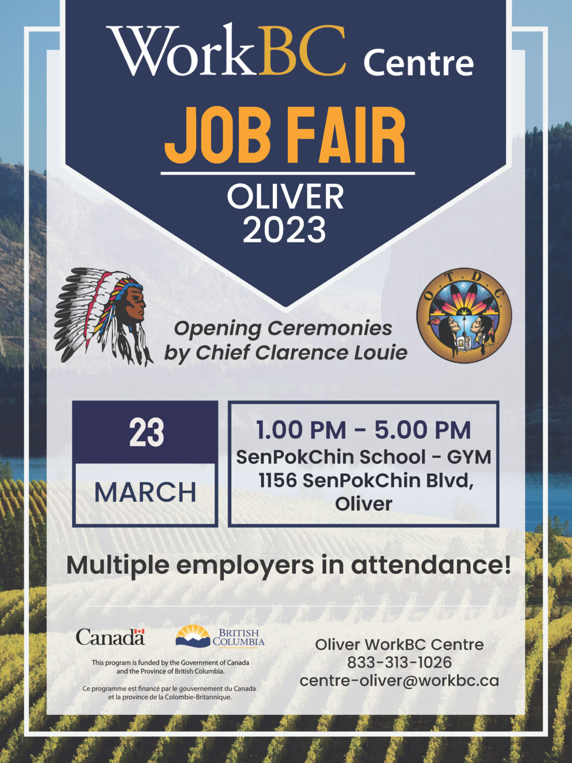 WorkBC Oliver Job Fair - Neil Squire Society